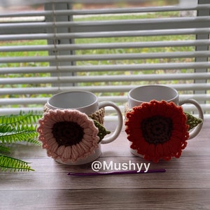 Crochet Flower Mug Cozy Instant Download PDF Pattern - Etsy