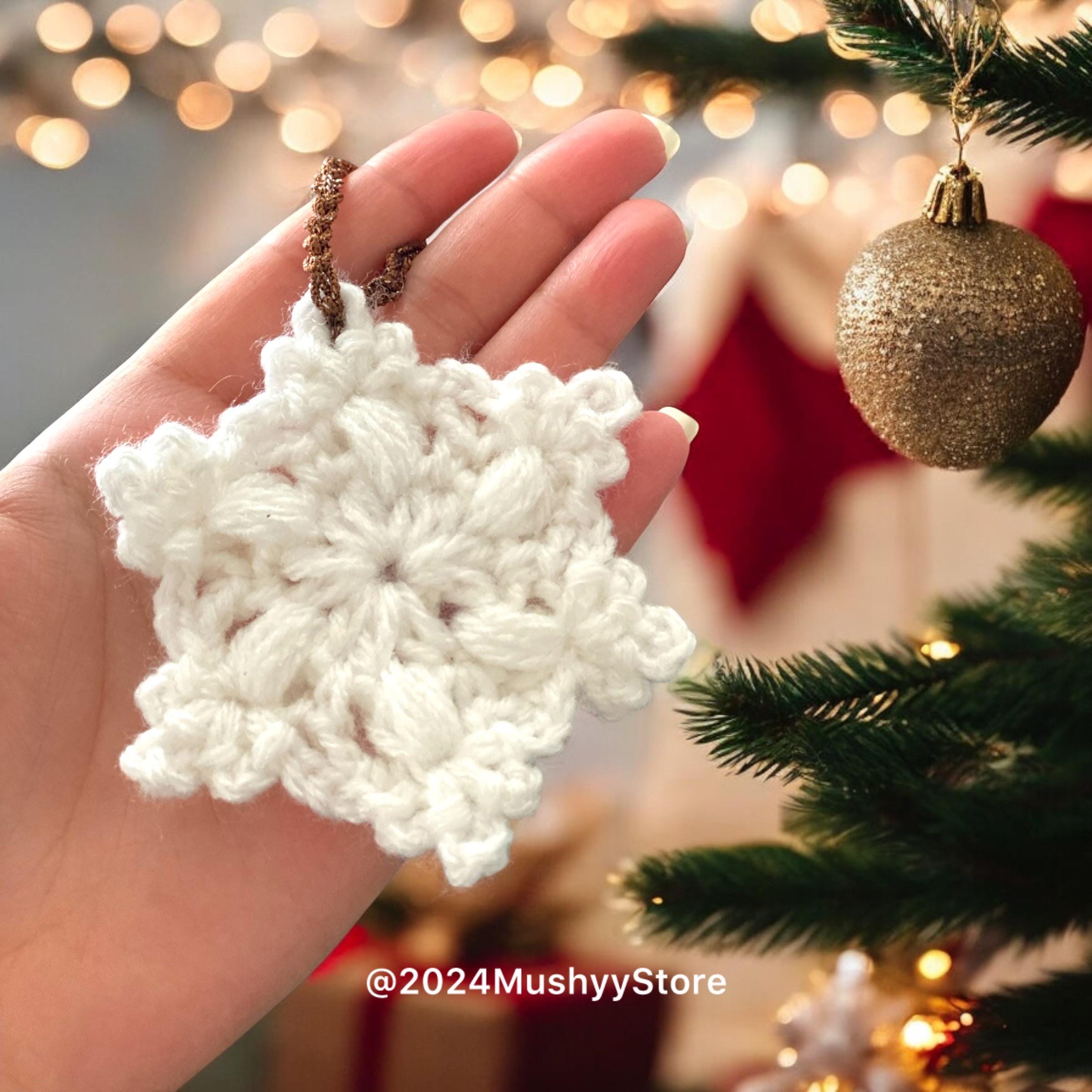 Crochet Snowflake Pattern - Instant Download DIY Tutorial for Festive ...