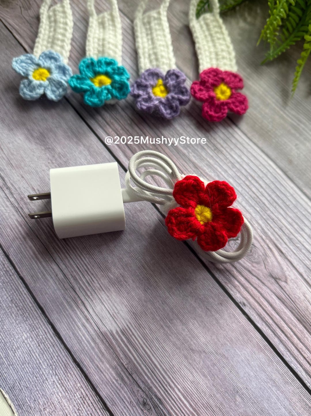 Crochet Cord Organizer Instant Download PDF Pattern Springtime Flower ...