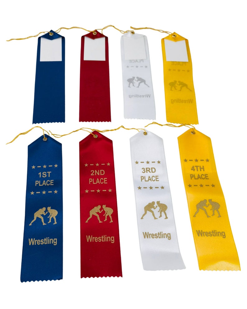 Girls Wrestling 56 Ribbon Set (1st, 2nd, 3rd, and 4th Place Included ...