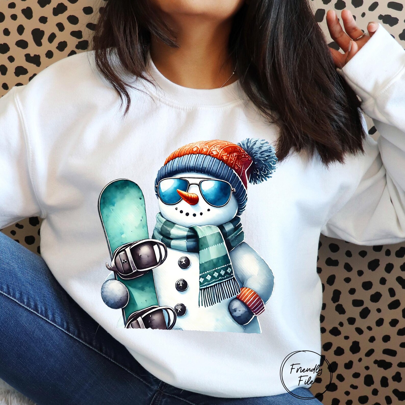Snowman Sports Watercolor Clipart: Winter Sports Digital Art Bundle - Etsy