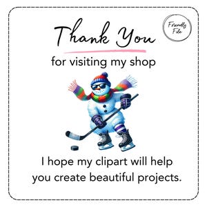 Snowman Sports Watercolor Clipart: Winter Sports Digital Art Bundle - Etsy
