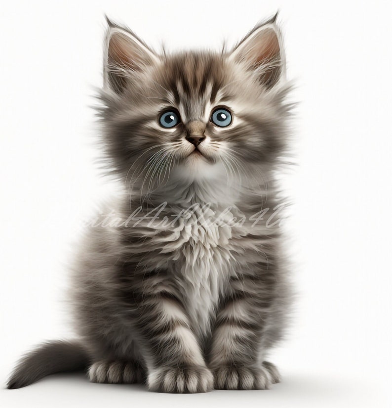 10 Lifelike Kitten |realistic , Adorable, Cat Pictures, PNG, Instant ...