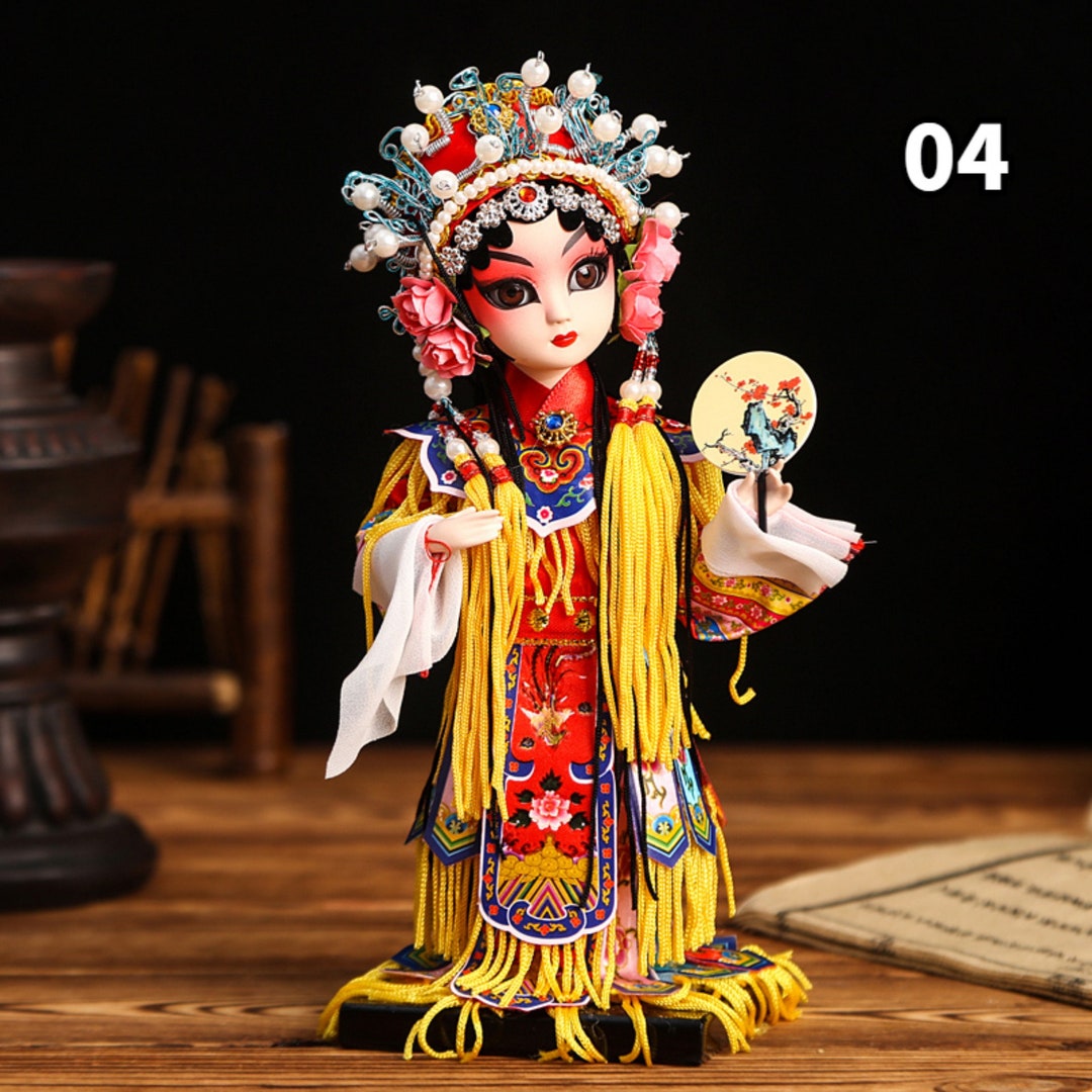 Handmade Peking Opera Silk Figure Beijing Doll Character Mask - Etsy