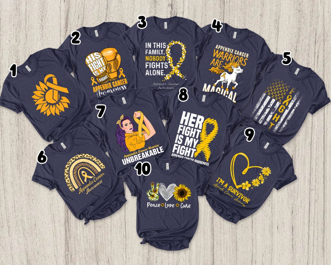 Support Squad Appendix Cancer Awareness Month Shirt Appendix - Etsy