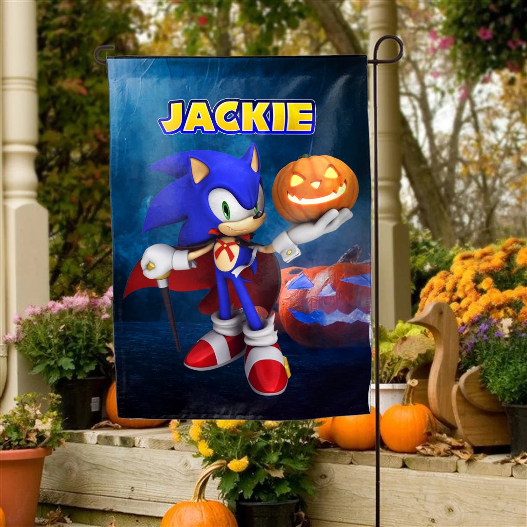 Sonic Halloween Garden Flag Sonic Halloween Shirt Horror - Etsy