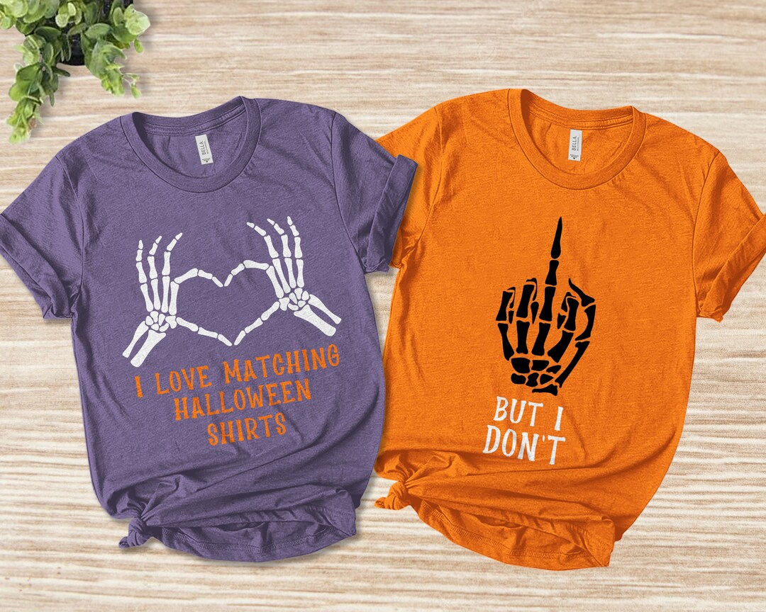 Funny Couples Halloween Shirts Matching Halloween Party Etsy