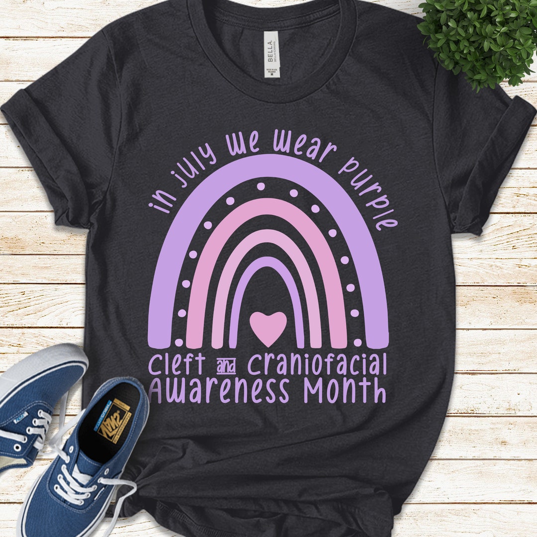 Cleft and Craniofacial Awareness Month Shirt Support Cleft - Etsy