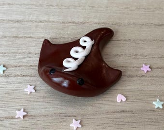 Custom Made Polymer Clay Cinnamon Roll Snail/ Figurine/ Ceramics ...