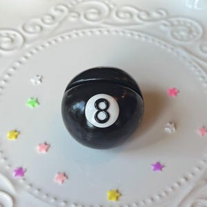 Custom Made Polymer Clay Eight Ball Photo Holder/ Figurine/ Ceramics ...