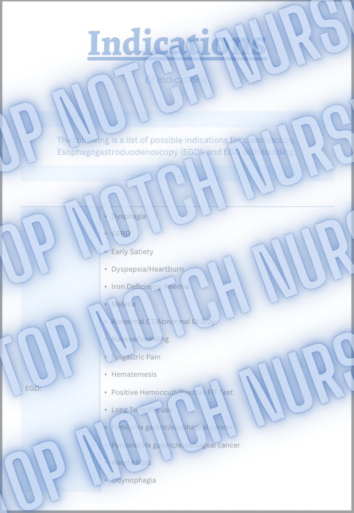 Gastro Procedure Indications + Bonus Notes | Colonoscopy | Endoscopy ...