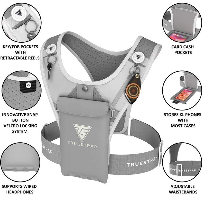 Running Phone Holder Vest Truestrap® Silverback winter Edition Free ...