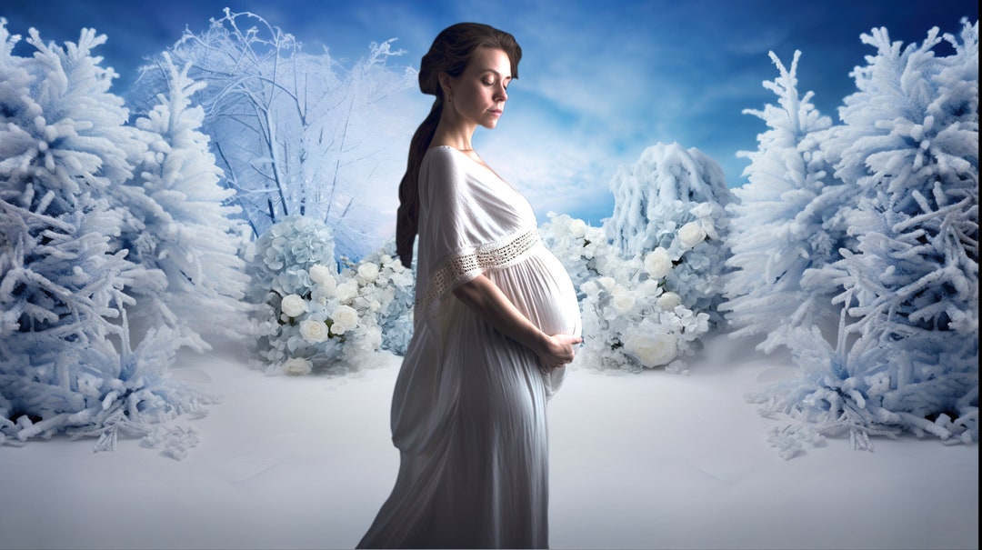 72 Cozy Winter Art Digital Backdrops: Capricorn & Aquarius Zodiac ...