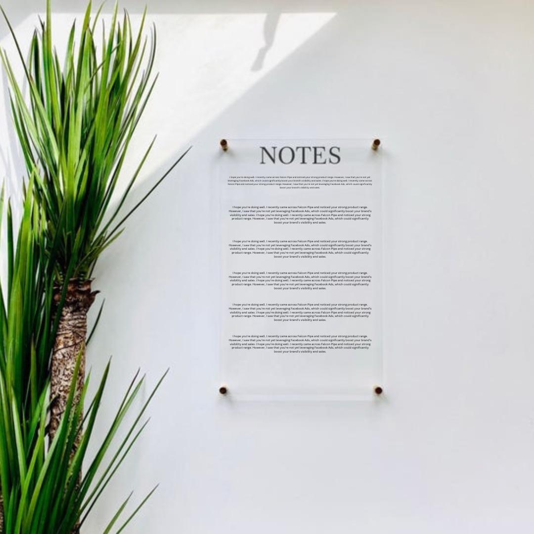 Custom Acrylic Plaque With UV Printing, Quality Office Decor, Corporate ...