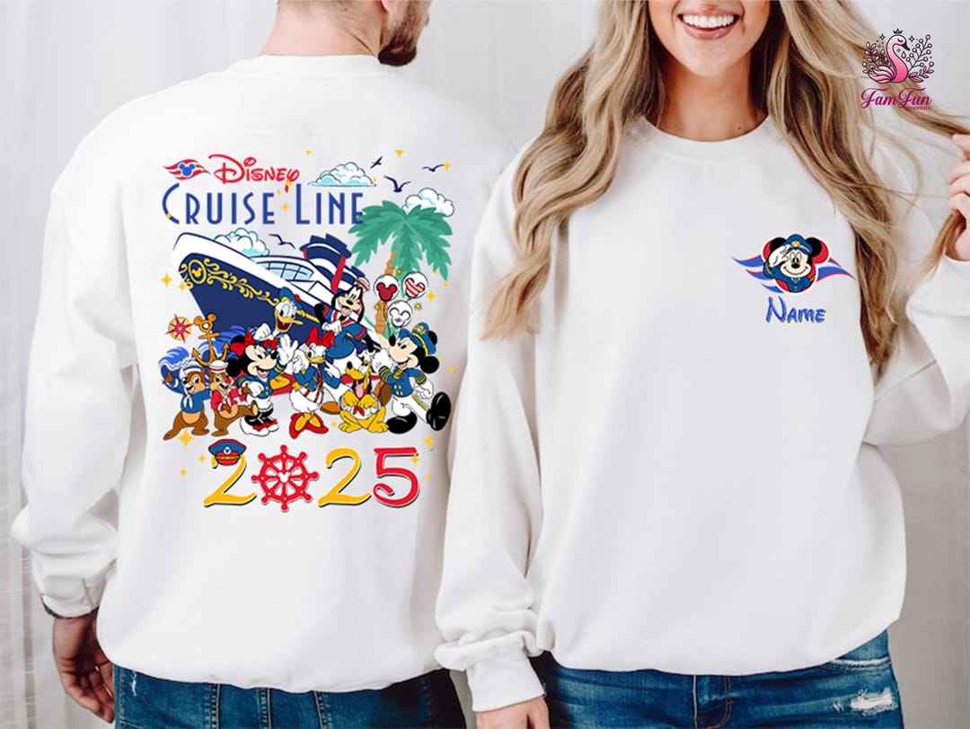 Personalized Mickey and Friends Cruise Line 2025 Shirt, Family Cruise ...