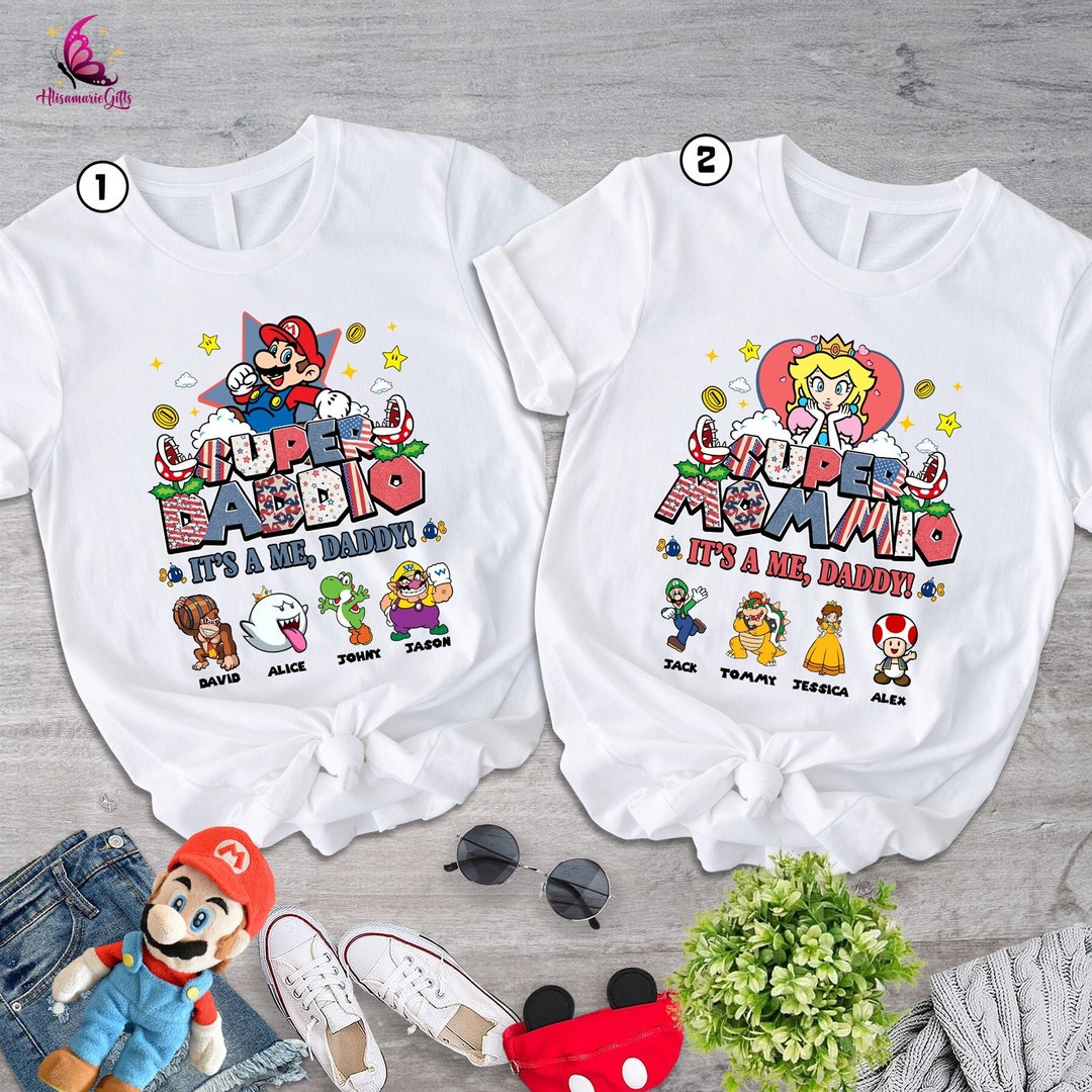 Personalized Mama Mario Shirt, Mario Bros Shirt, Mama Mario Shirt ...