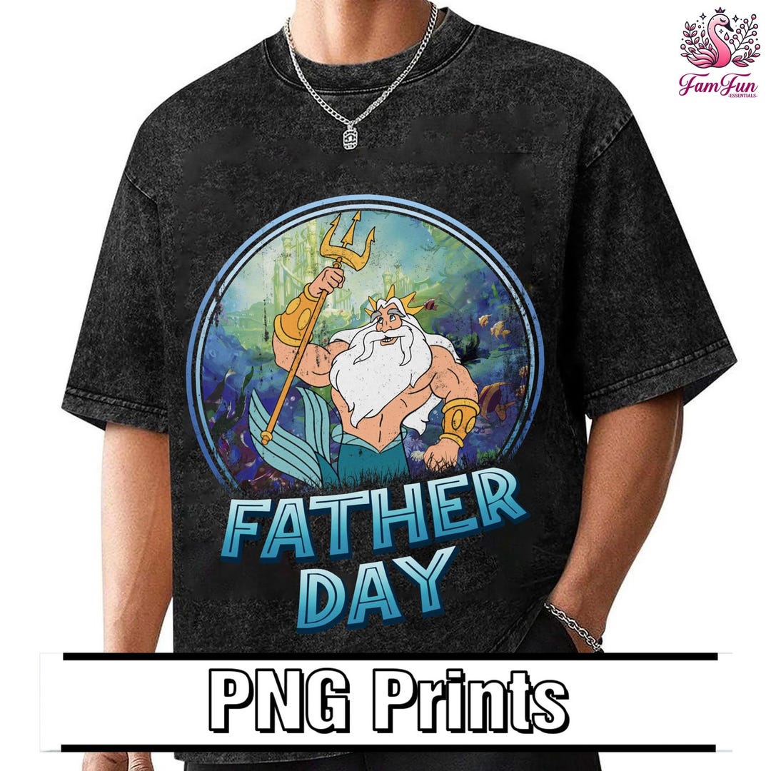 Father Day King Triton Png, King Triton Little Mermaid, Ariel Princess ...