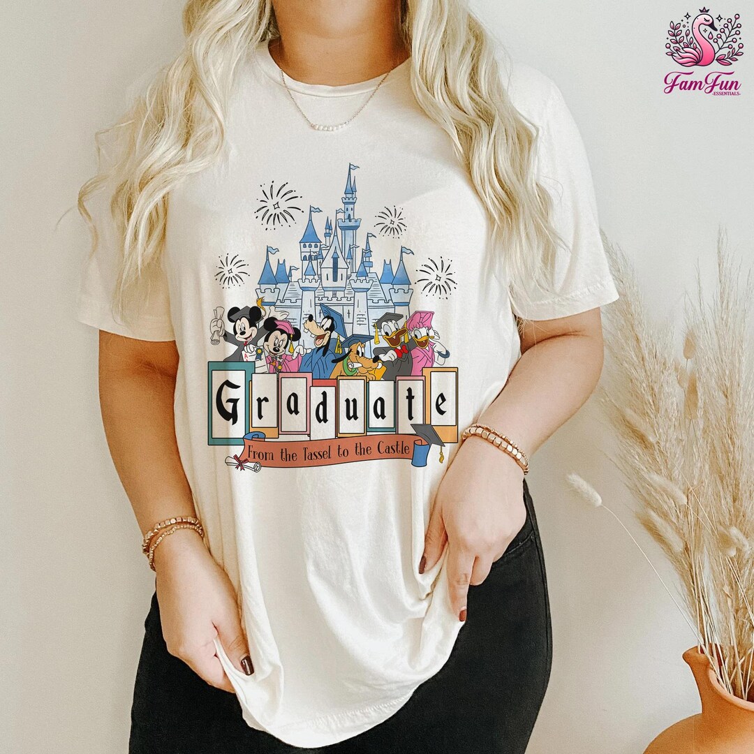 Mickey and Co Graduate From the Tassel to the Castle Shirt, Disneyland ...