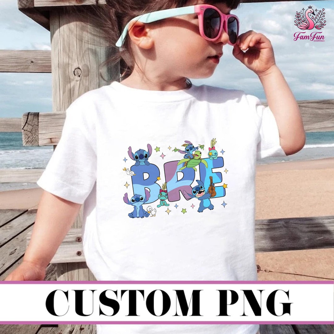 Custom Name Stitch Png Digital File, Stitch, Personalized Name ...