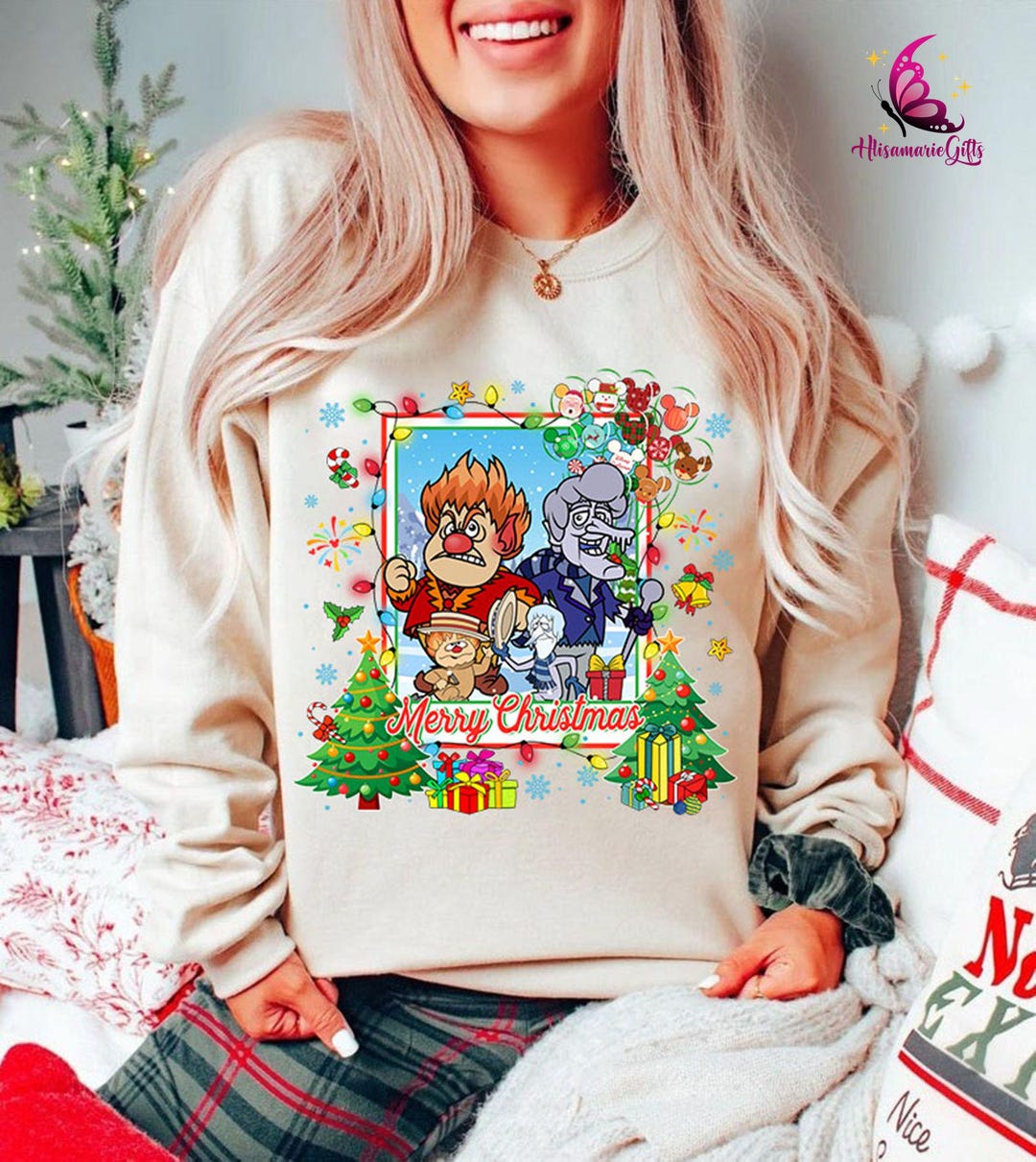 Miser Brothers Merry Christmas Sweatshirt, Heat Miser and Snow Miser ...