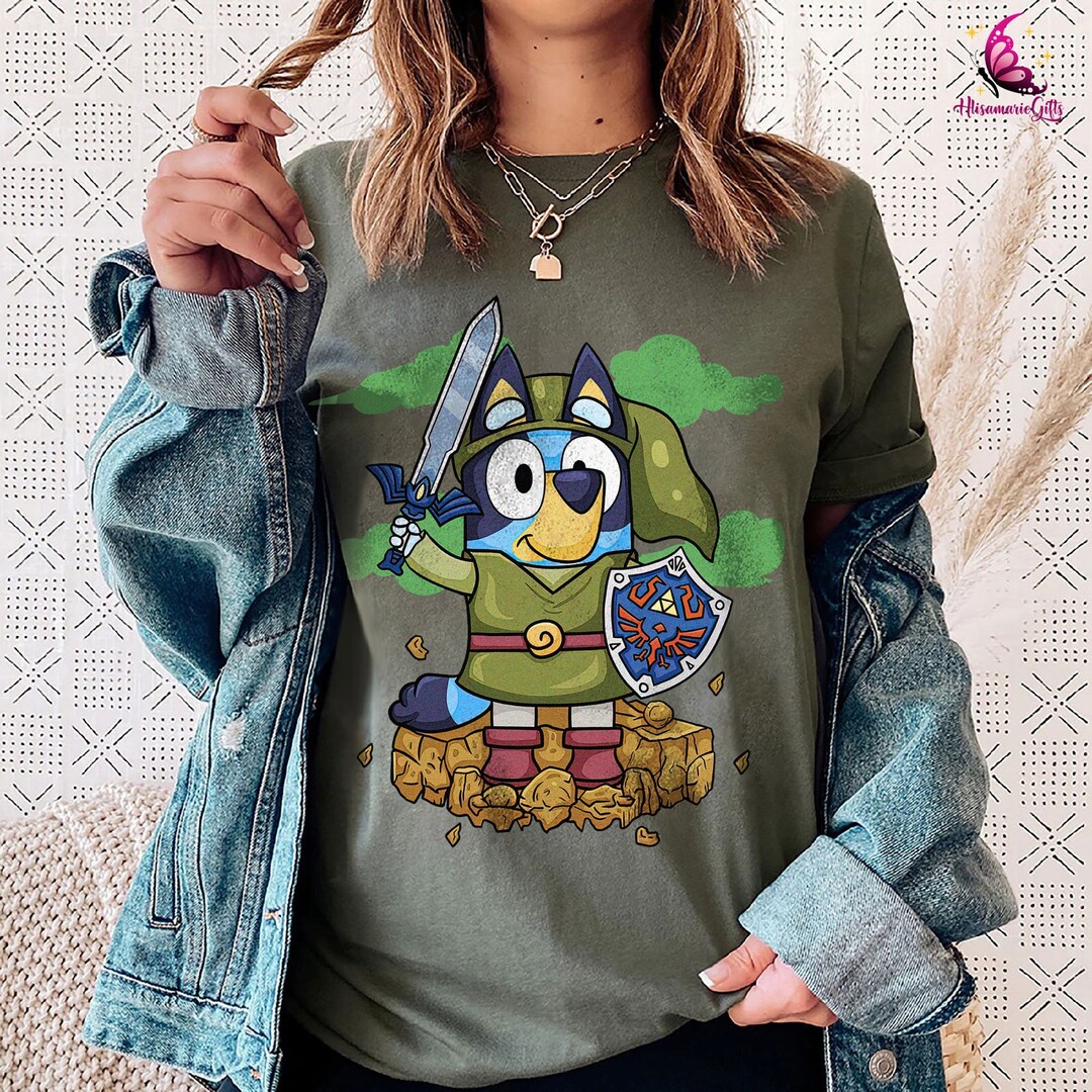 Bluey Legend of Zelda Shirt Bluey Mom Shirt Bluey and Bingo Family ...