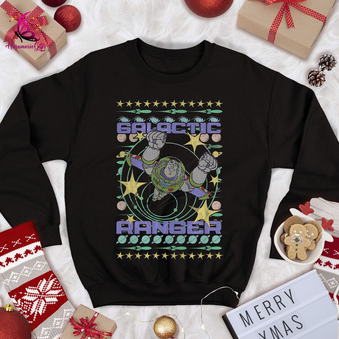 Buzz Lightyear Galactic Ranger Ugly Christmas Shirt, Toy Story Buzz ...