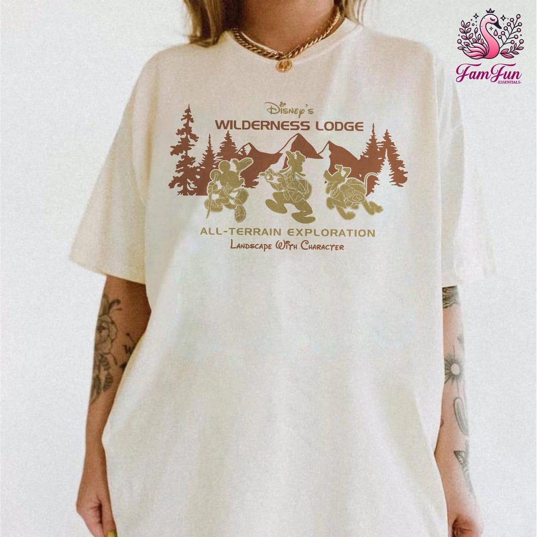 Mickey Donald Goofy Wilderness Lodge, Camping T-shirt, Family 2025 Trip ...