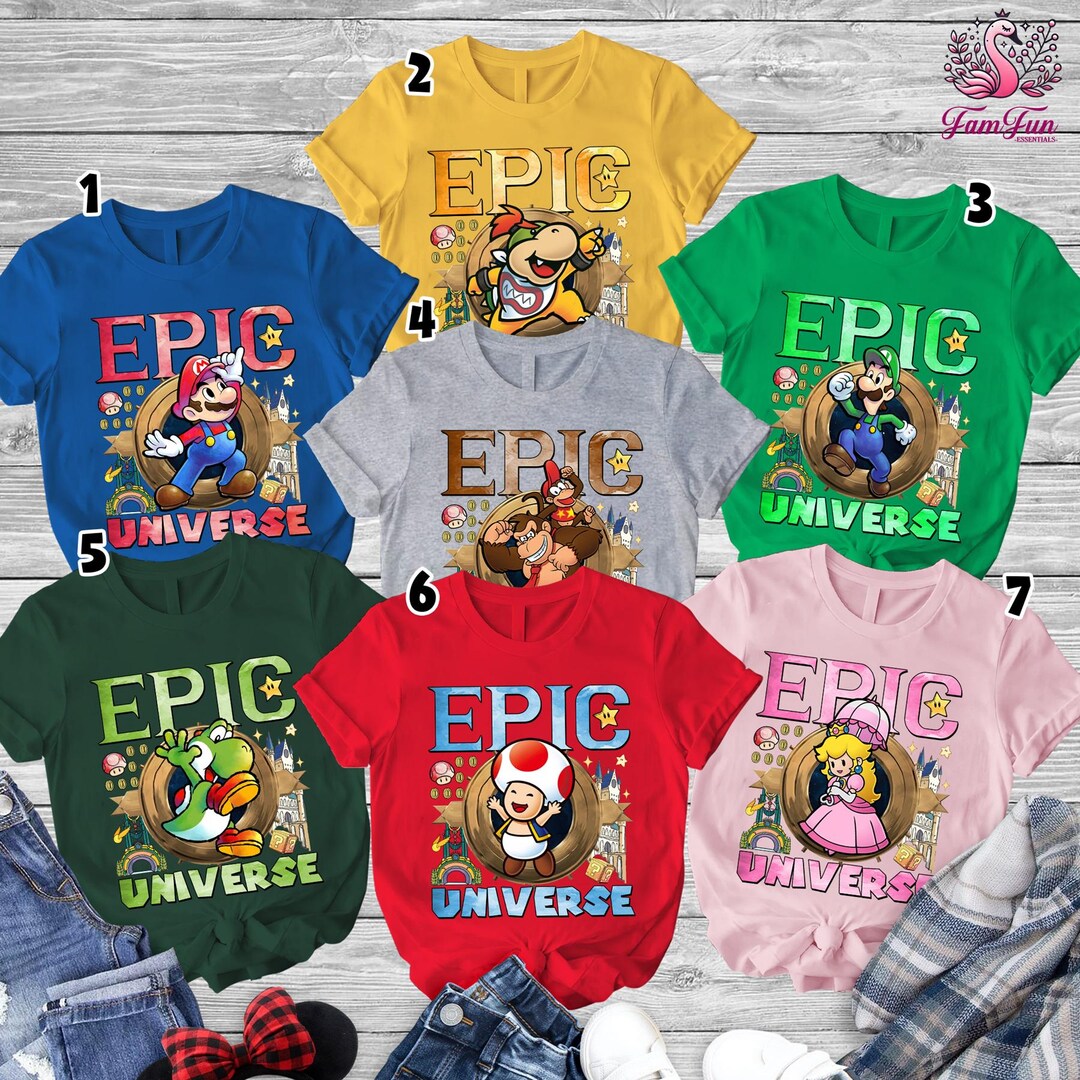 Epic Universe Group Matching Shirt, Orlando Park Epic Universe Shirts ...