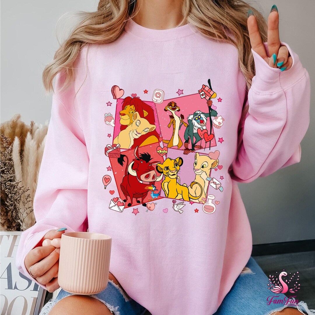 Lion King Valentine Sweatshirt, Womens Valentines Day Sweatshirt ...