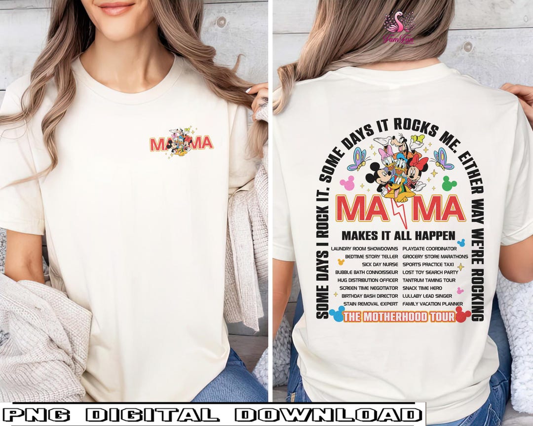 Mickey and Friends Mama Rock Tour T-shirt, Mickey Mama T-shirt ...