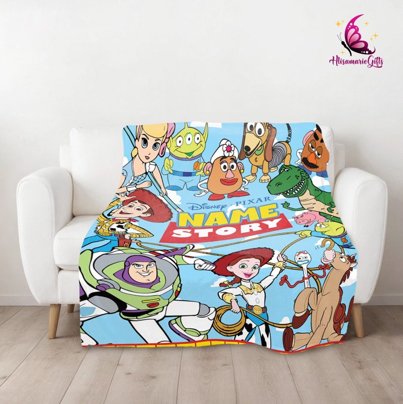 Personalized Toy Story Fleece Blanket | Buzz Lightyear Fleece Blanket ...