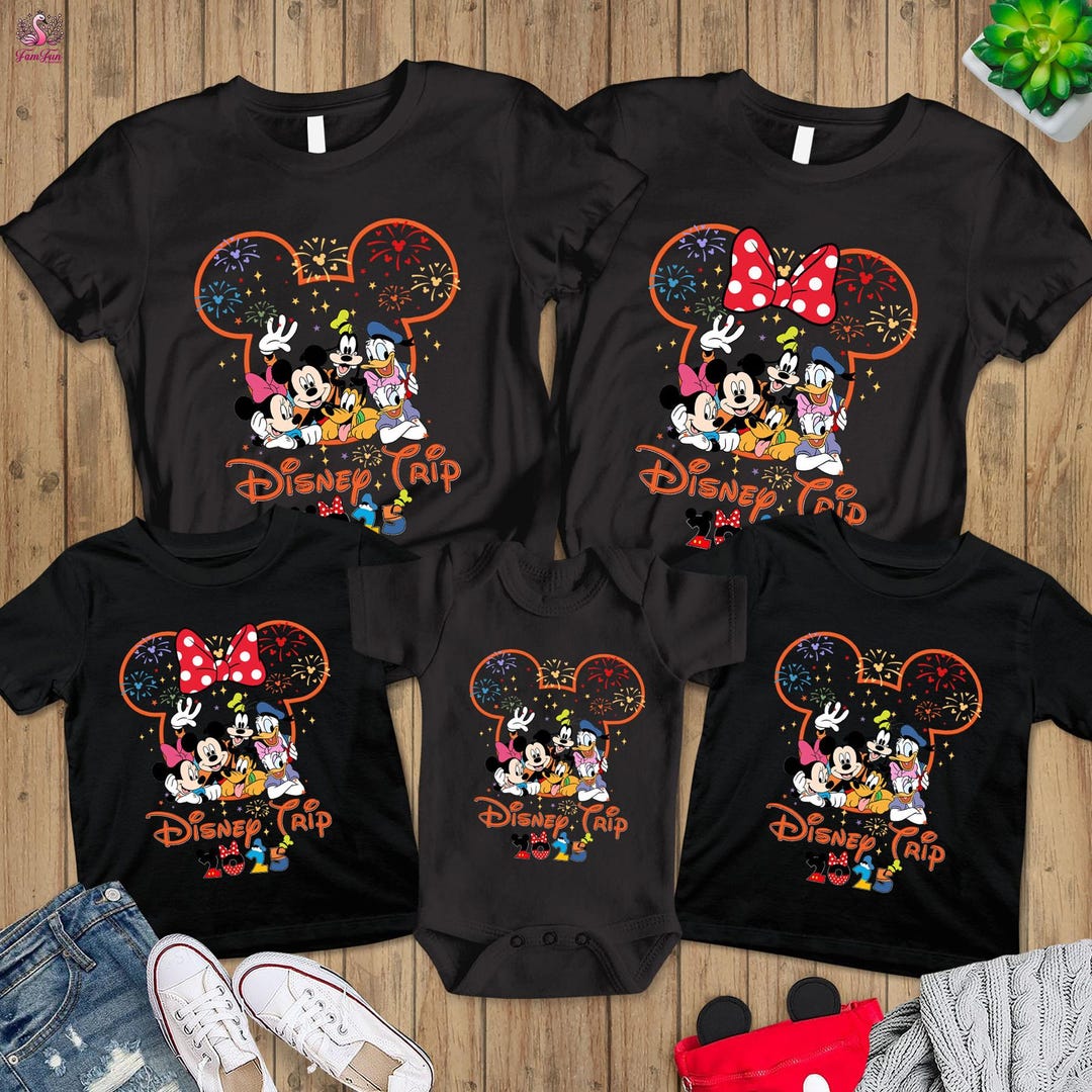 Mickey and Friends Disneytrip 2025 Shirt, Mickey and Minnie Matching ...