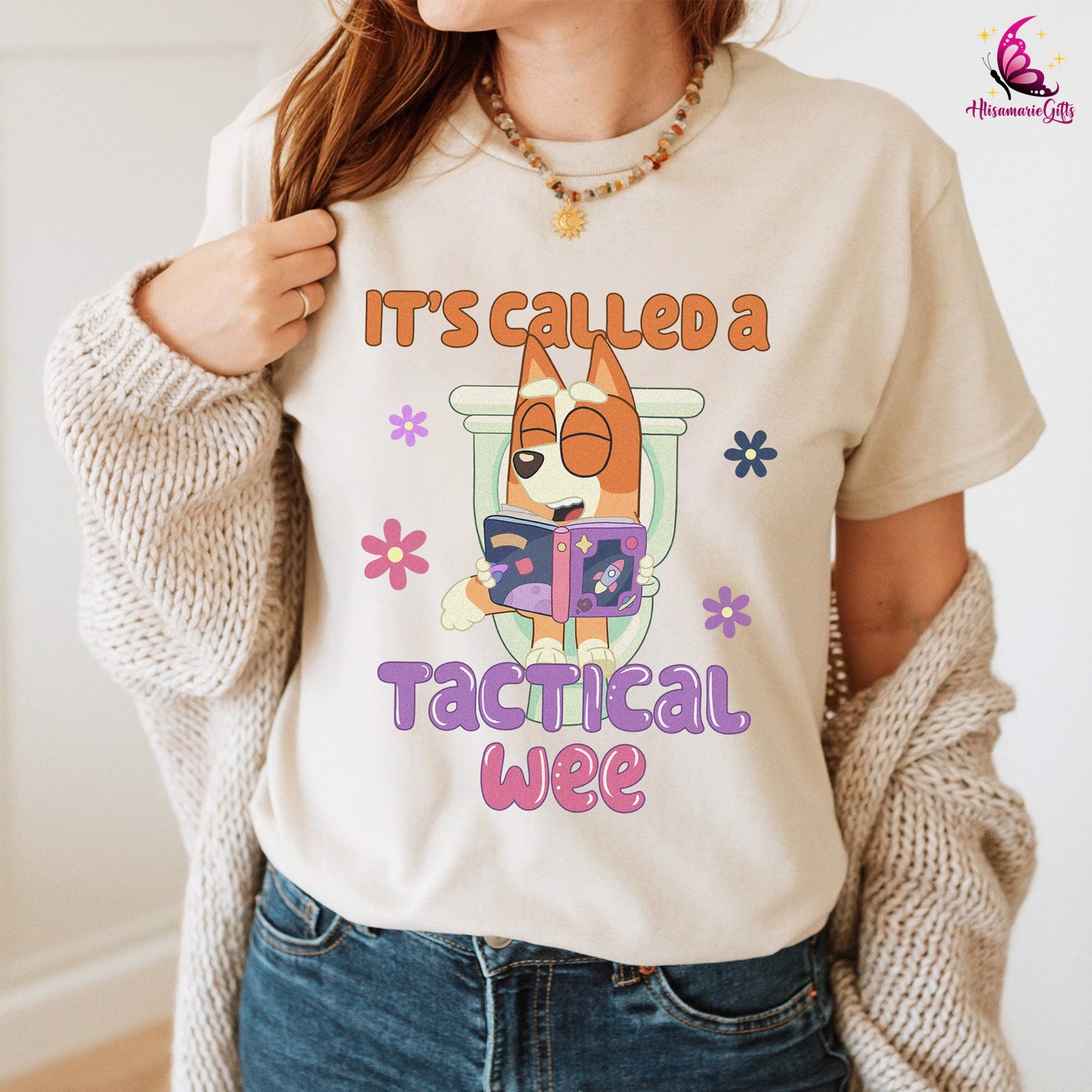 It's Called A Tactical Wee Bluey Bingo Shirt Bluey Cartoon Shirt Funny ...