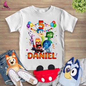 Personalization Inside Out Birthday Shirt Birthday Inside Out Family Shirt Birthday Gifts Family ...