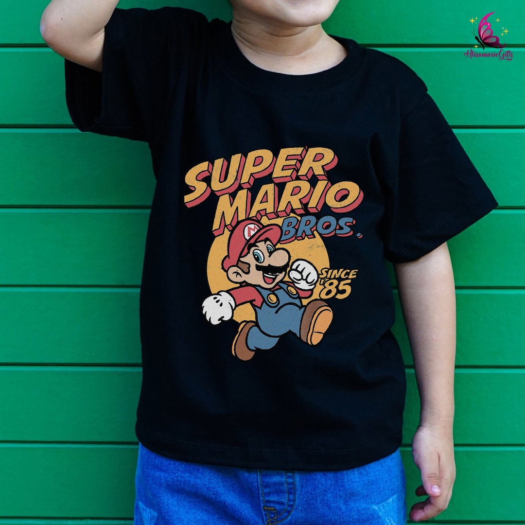 Vintage Super Mario Bros Since 85 Sweatshirt, Retro Mario Gaming Shirt ...