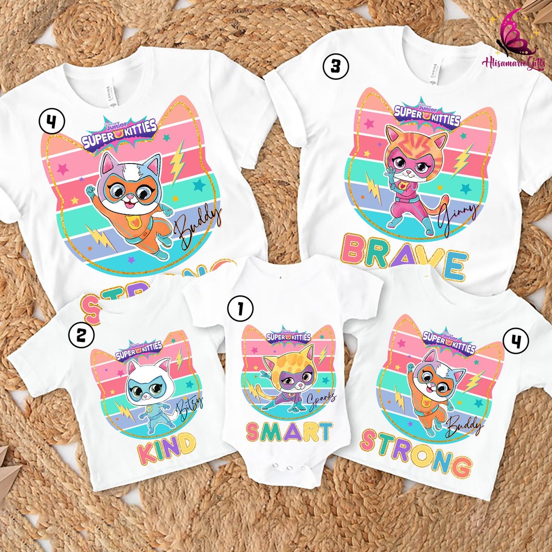 Super Kitties Group Shirt, Custom Super Kitties Friends Shirt, Super ...