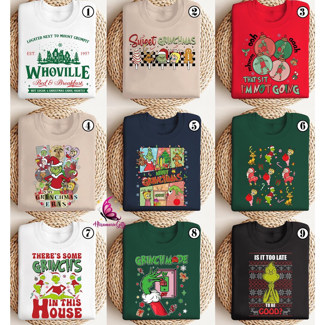Custom Grinch Squad Shirt Grinch Family Shirt Grinch - Etsy