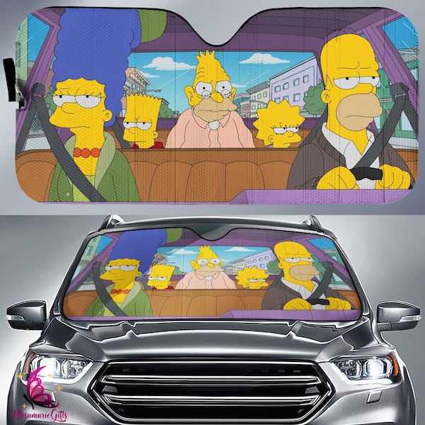 Sun Shade Car Simpsons - Etsy