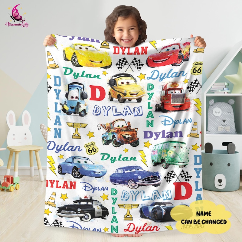 Cars Pixar Blanket - Etsy