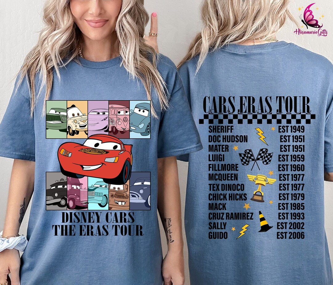 Cars the Eras Tour Shirt | Disneyland Cars Eras Tour Shirt | Lightning ...