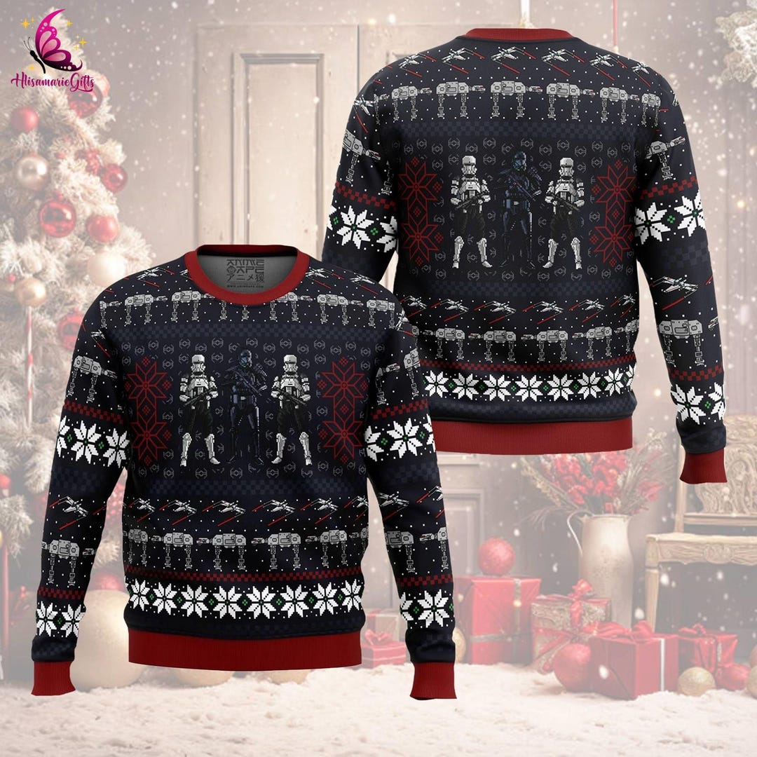 Wrath of the Empire Christmas Sweater, Rogue One Christmas Ugly Sweater ...