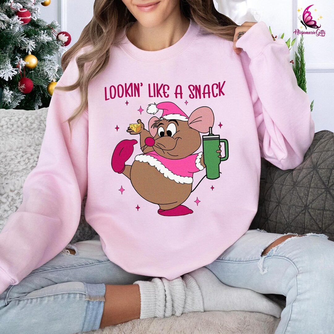 Funny Gus Gus Shirt, Looking Like A Snack Shirt Pink Christmas ...