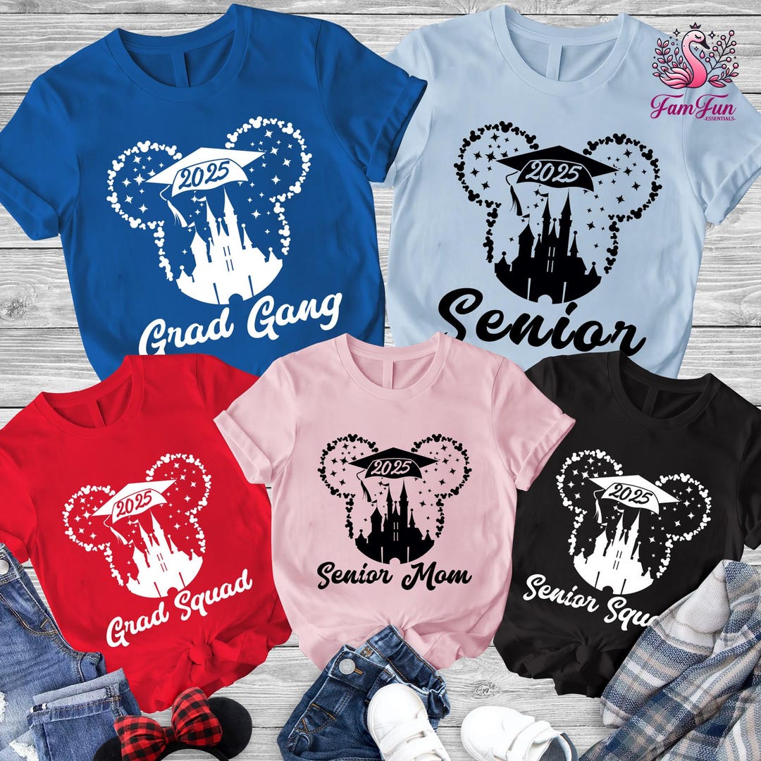 Senior 2025 Graduation Shirt, Graduation Castle Family Trip Shirt ...