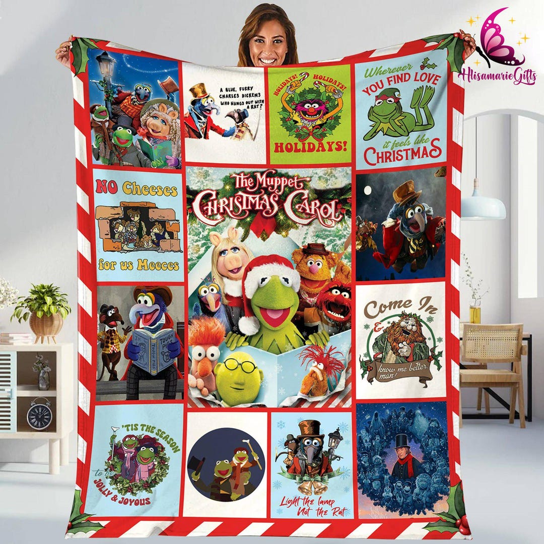 Personalized the Muppet Christmas Carol Fleece Blanket | the Muppet ...
