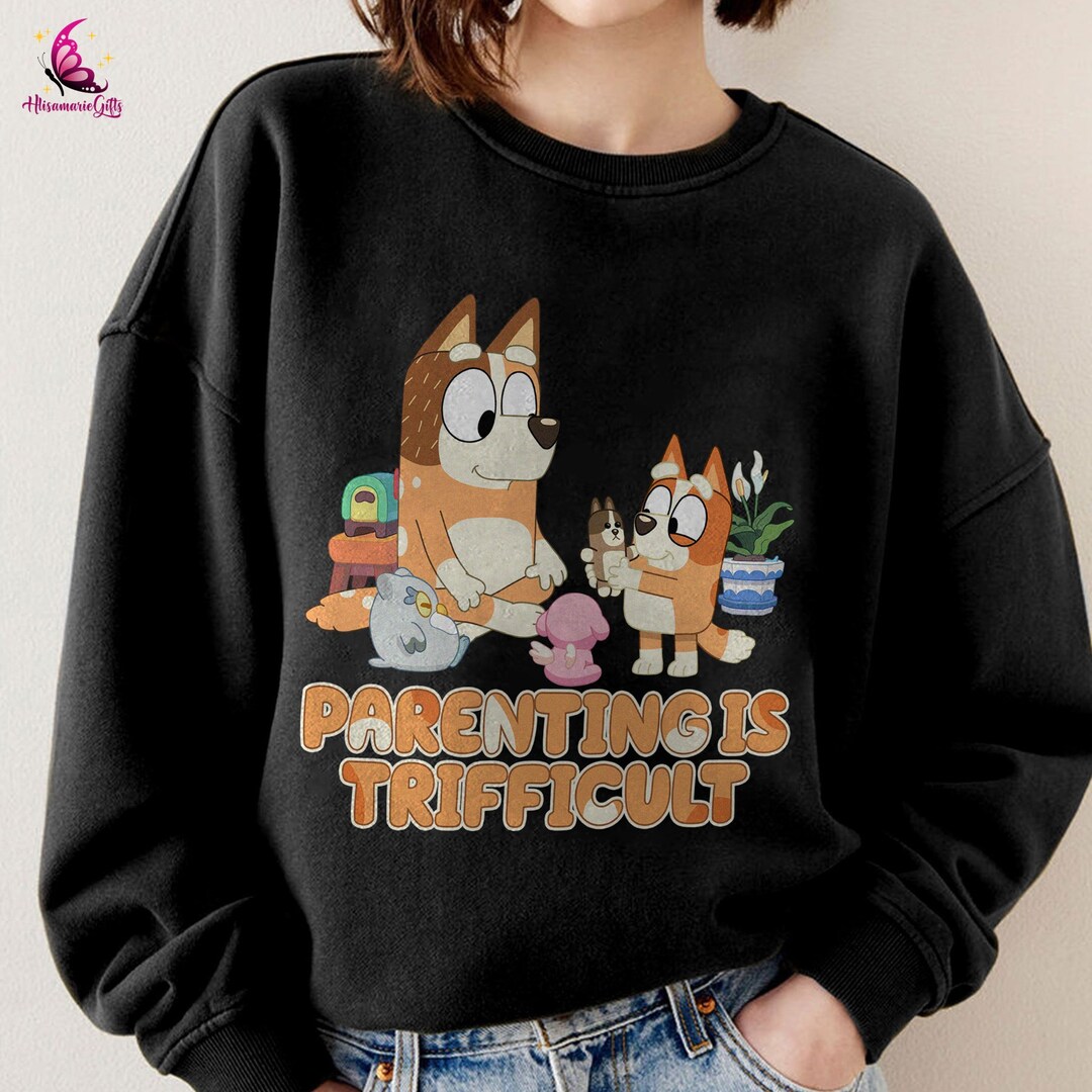 Bluey Parenting is Trifficult Bluey Cool Mom Club Shirt Bluey Chilli ...