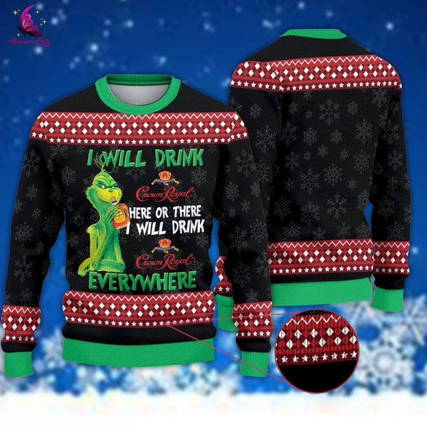 Grinch Funny Ugly Sweater - Etsy