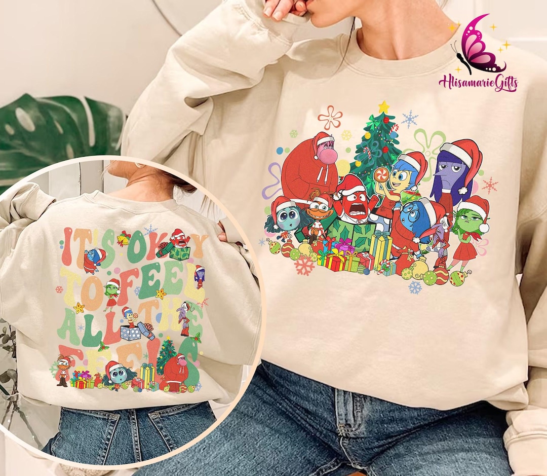 Inside Out It's Okay to Feel All the Feels Christmas Shirt, Inside Out ...