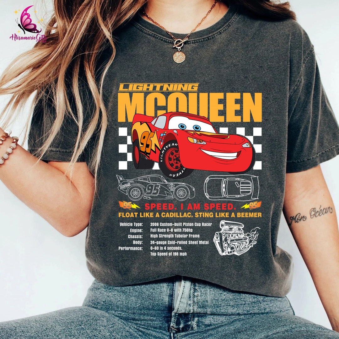 Disneyland Lightning Mcqueen Shirt, Cars Movie Shirt, Lightning Mcqueen ...