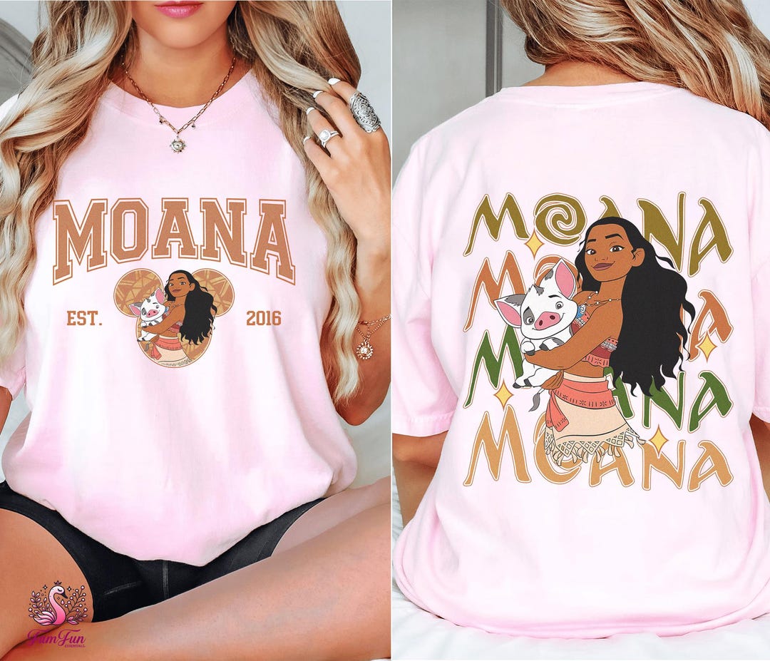 Moana Two-sided Shirt, Moana 2 Movie, Moana Character Shirt, Disneyland ...
