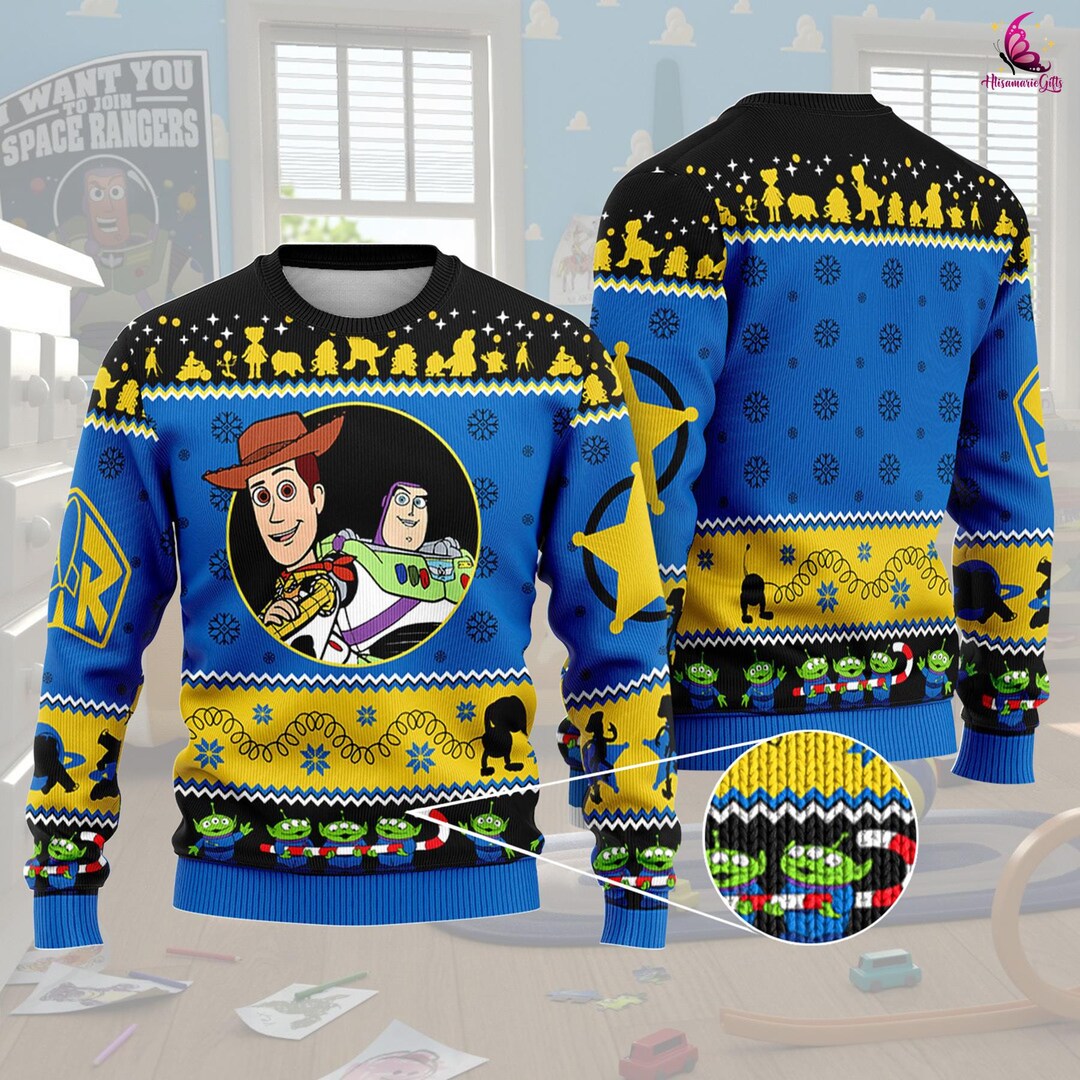 Toy Story Ugly Sweatshirt,woody Buzz Lightyear Christmas Sweater, Toy ...